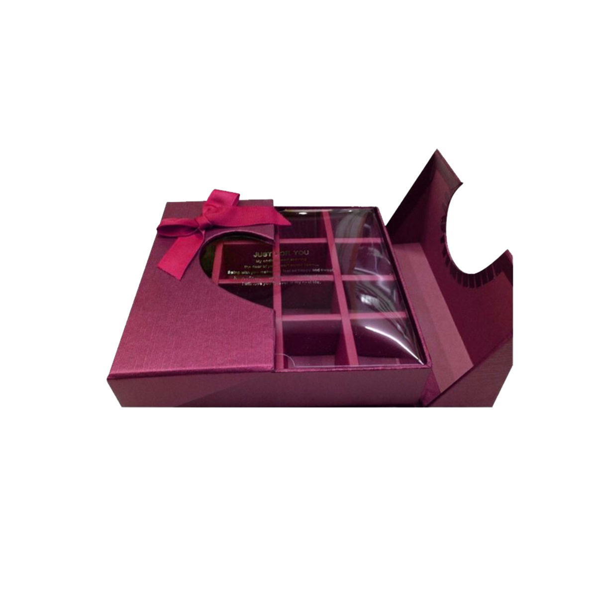 Double door open wending box for chocolate candy