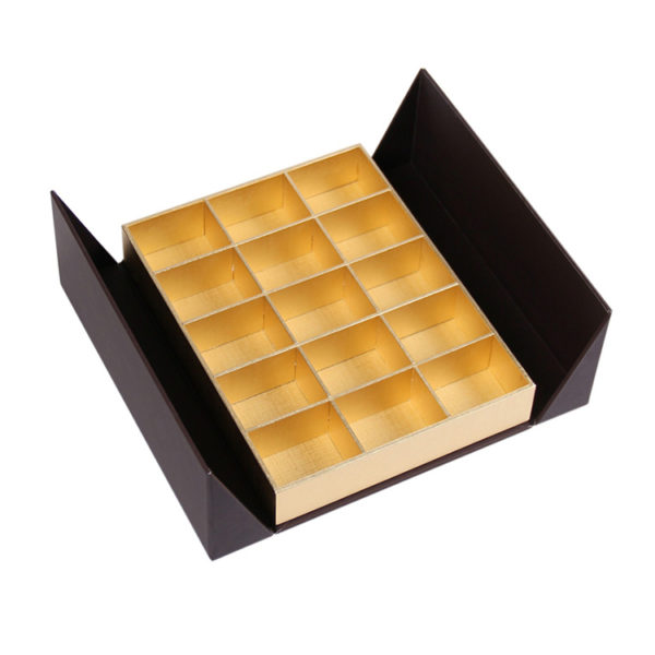 Double door open wending box for chocolate candy