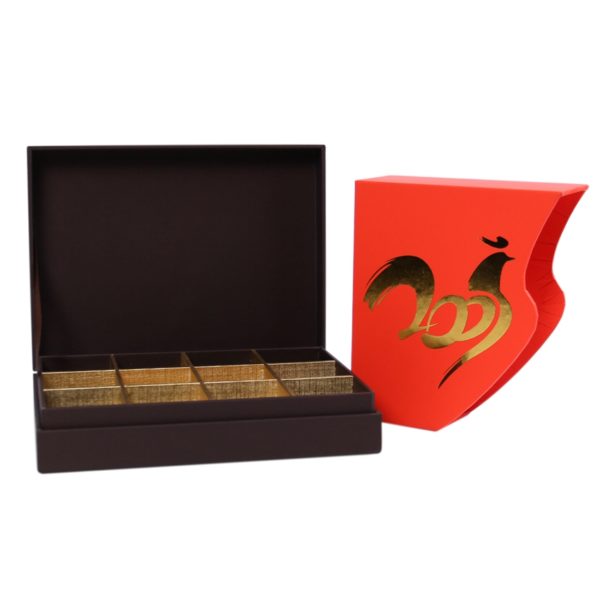 Double door open wending box for chocolate candy