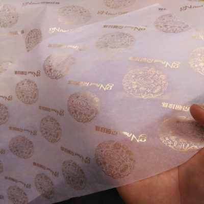Custom printed logo gift wrapping tissue paper