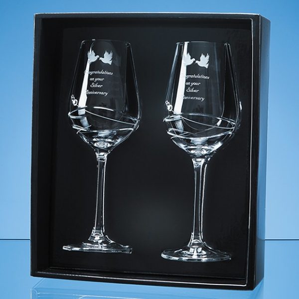 Cardboard paper glass wine box with EVA insert