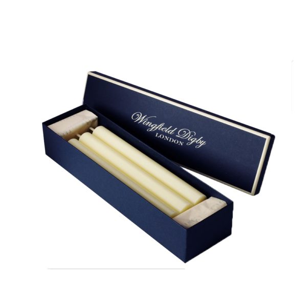 Custom taper candle gift box with top and bottom