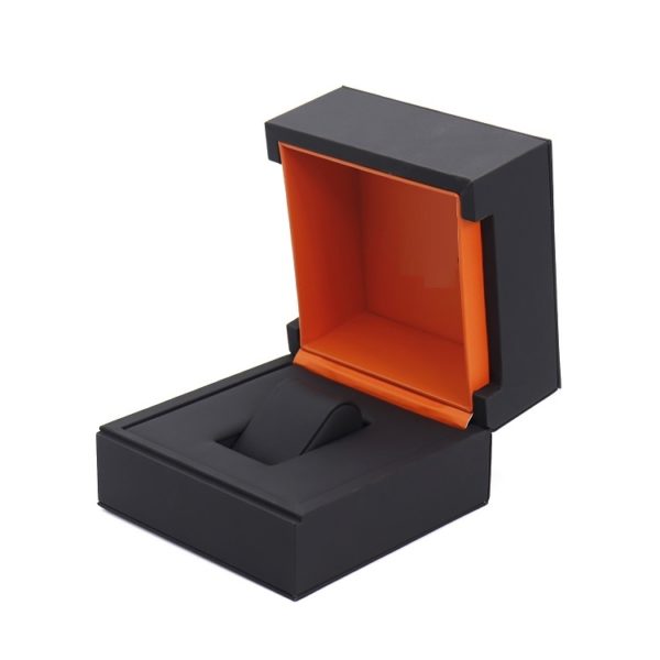 Funky custom plastic watch box with hinge