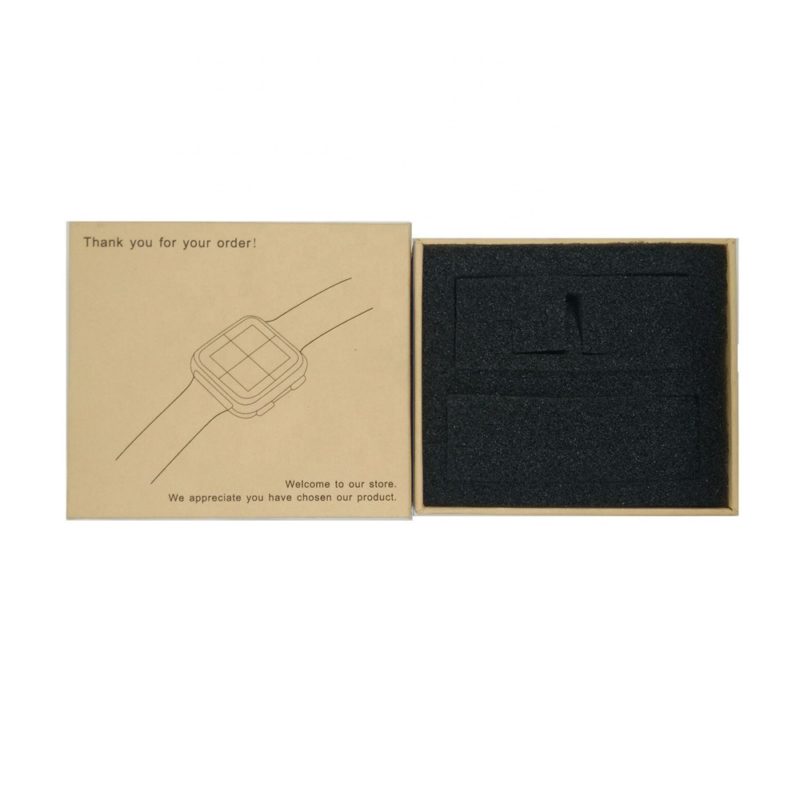Smart Watch Case Brown Paper Watch Strap Box