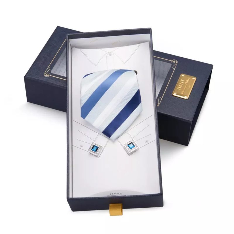 Custom gift paper necktie packaging bow tie box