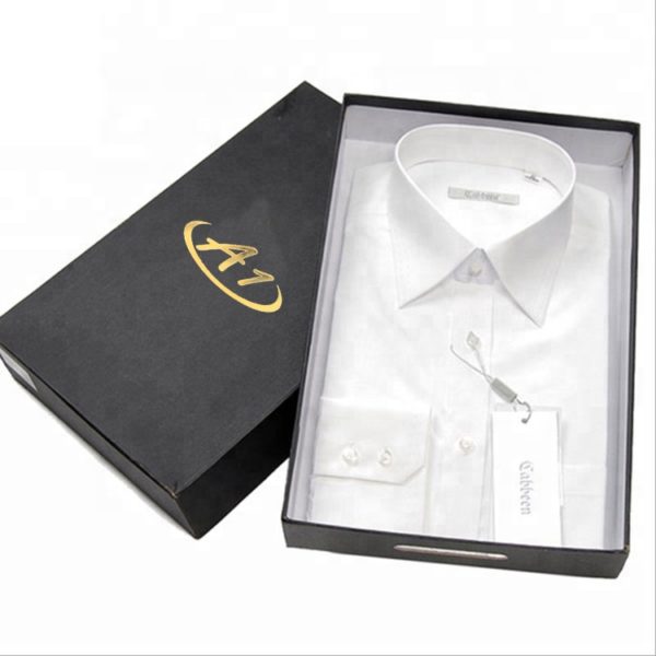 Custom rigid apparel luxury packaging box for suit