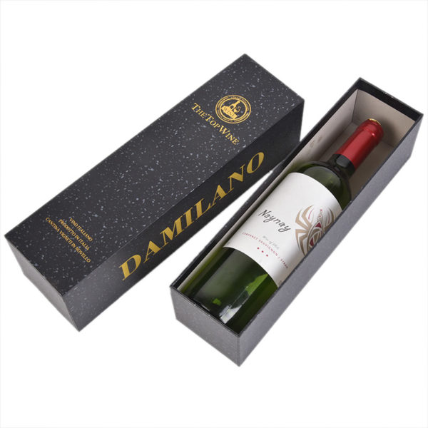 Cardboard paper glass wine box with EVA insert