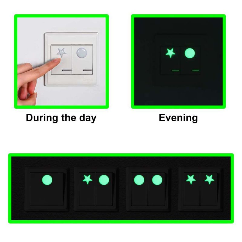 Custom Anti-theft glow sticker luminous sticker