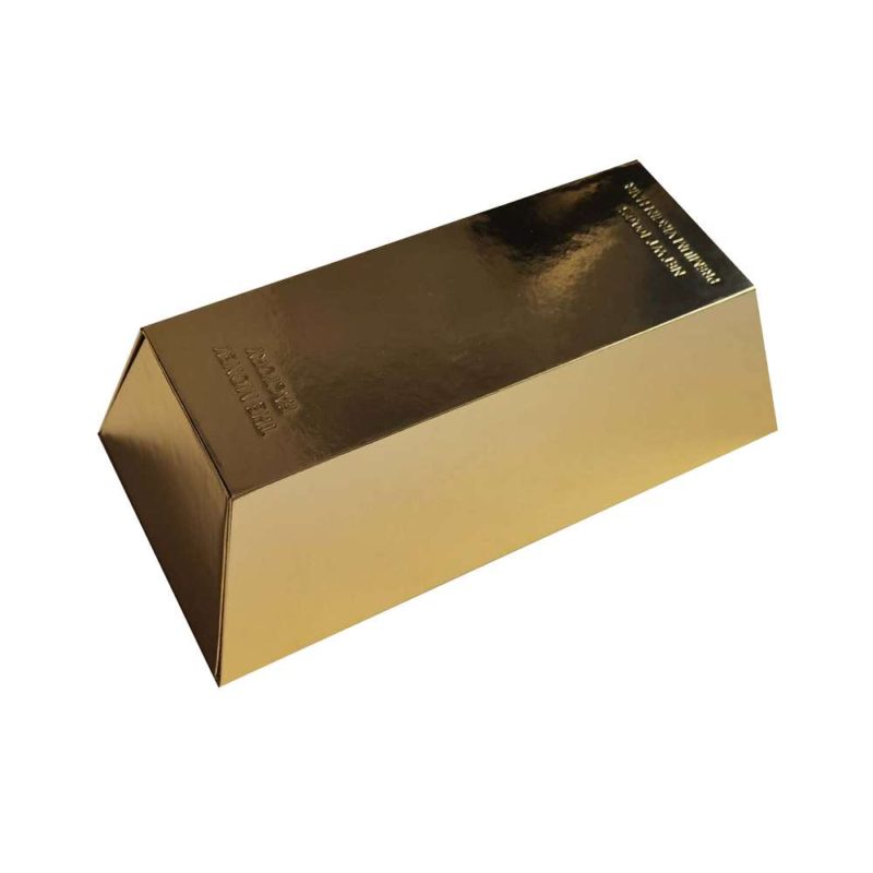 Gold bar hair box wig packaging gift box