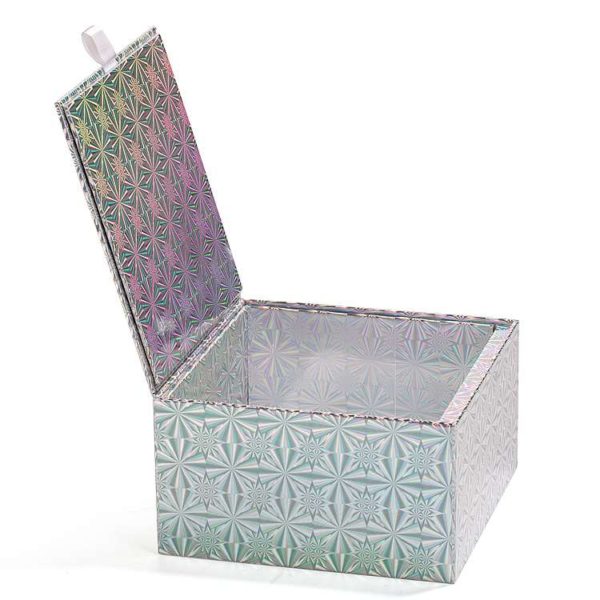 Holographic paper Magnetic Boxes laser Cardboard Packaging Gift Box